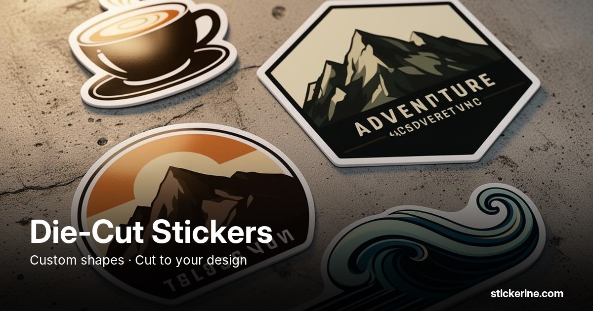 Custom Die-Cut Stickers — Any Shape, from $0.59 | Stickerine